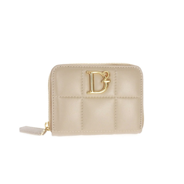 【中古】未使用品 ディースクエアード DSQUARED2 23AW D2 STATEMENT コンパクトウォレット 二つ折り財布 UNI
