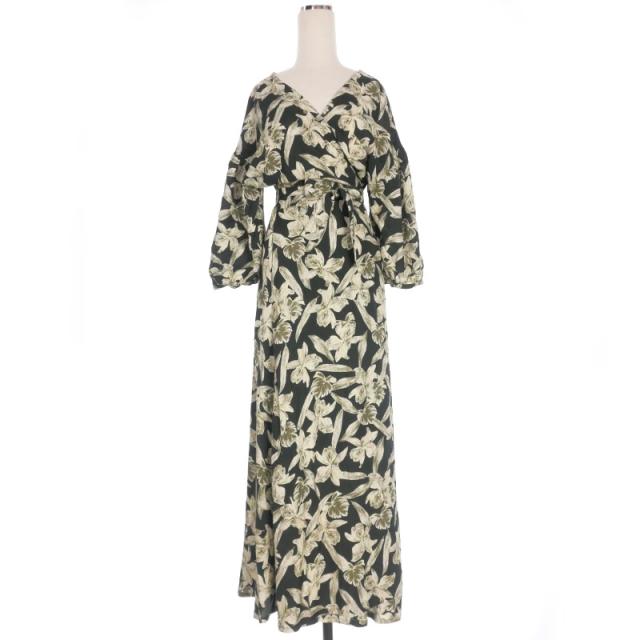 【中古】アパルトモン ドゥーズィエムクラス Flower Print Madam Dress フラワープリントマーメイドドレス ワンピース