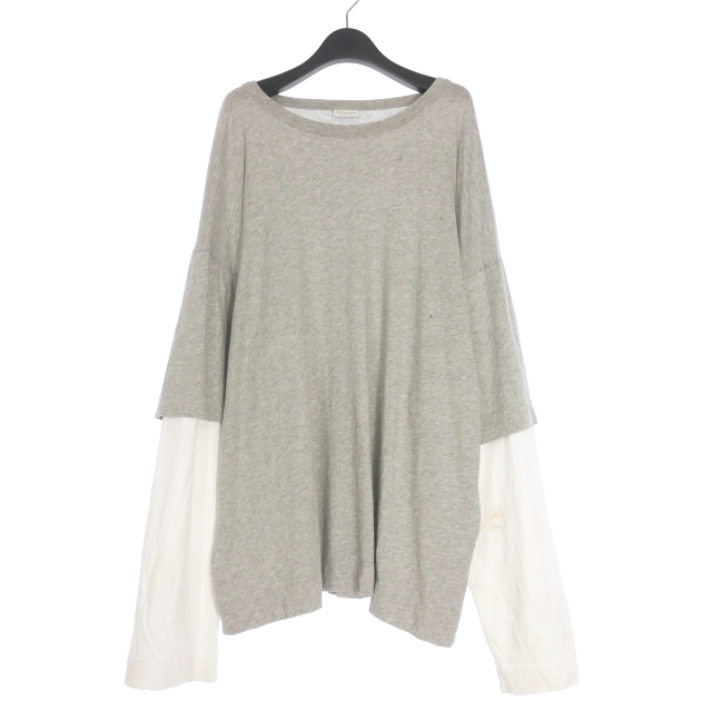 【中古】ドリスヴァンノッテン DRIES VAN NOTEN 22SS オーバーサイズ レイヤード ロングスリーブTシャツ カットソー