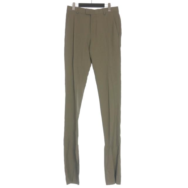 【中古】アンドゥムルメステール 24SS DELIS SKINNY FIT TROUSERS スキニーフィット スラックス パンツ 48 カーキ