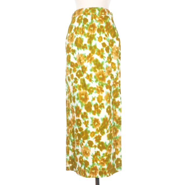 【中古】クリスチャン ワイナンツ christian wijnants SAADIA フラワーモチーフ バックスリット ロングスカート 36