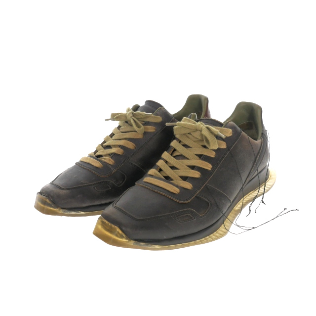 【中古】リックオウエンス Rick Owens Vintage Runner ランナースニーカー 靴 42 ブラック 黒 メンズ