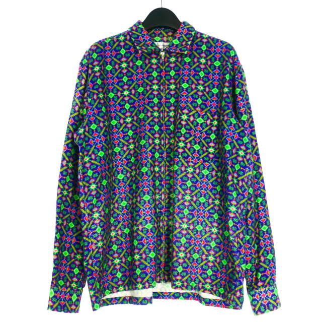 【中古】コムデギャルソンシャツ COMME des GARCONS SHIRT フランス製 00’ 総柄プリント ジップアップブルゾン
