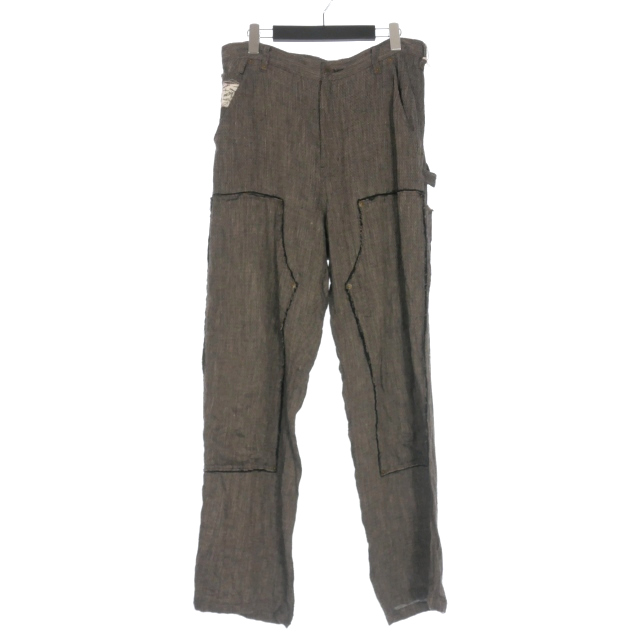 【中古】未使用品 メアグラーティア meagratia Linen Silk Double knee PT リネンシルク ダブルニーパンツ 2 ベージュ