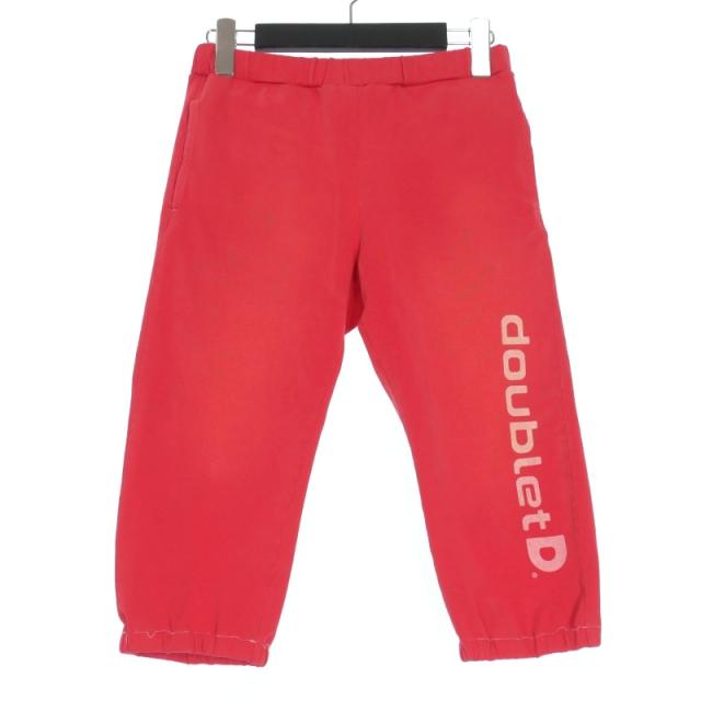 【中古】ダブレット doublet 24SS スーパーストレッチパンツ ラウンジパンツ ONE レッド 赤 24SS39PT273 レディース