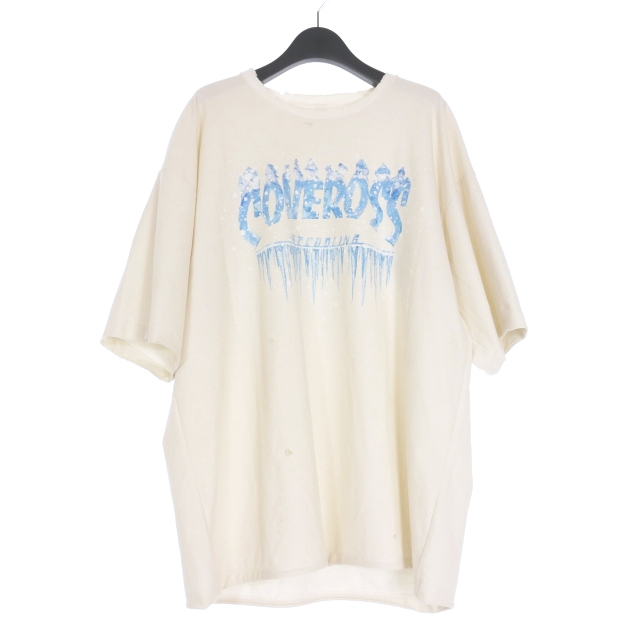 【中古】ダブレット doublet 25SS ULTRA FREEZER REGULAR FIT T-SHIRT Tシャツ カットソー 半袖 XL ホワイト 白