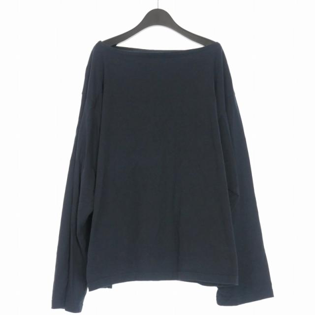 【中古】ウティ OUTIL バスクシャツ Tシャツ カットソー 長袖 3 ネイビー 紺 国内正規 メンズ