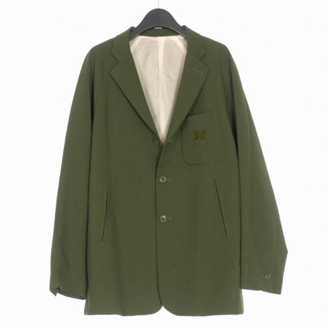 【中古】ニードルズ Needles STUDIOUS別注 RAGLAN JACKET ラグランジャケット ブレザー 長袖 S カーキ 緑 J0352