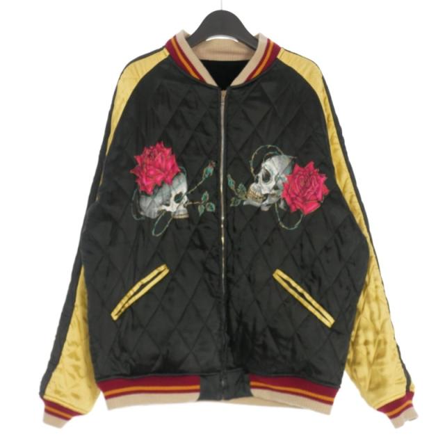 【中古】セントマイケル SAINTMICHAEL × WILDSIDE YOHJI YAMAMOTO リバーシブル スカジャン ジャケット ブルゾン XL
