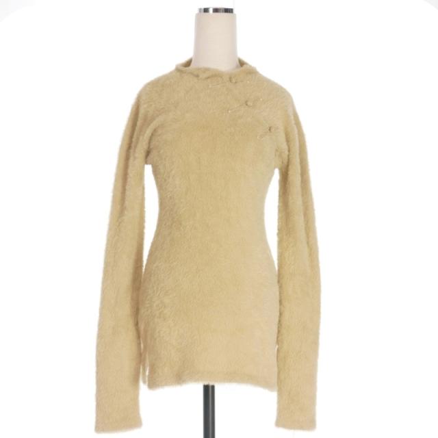 【中古】ラウタシー Lautashi シャギーニット セーター 長袖 2 ベージュ la_1006-14 レディース