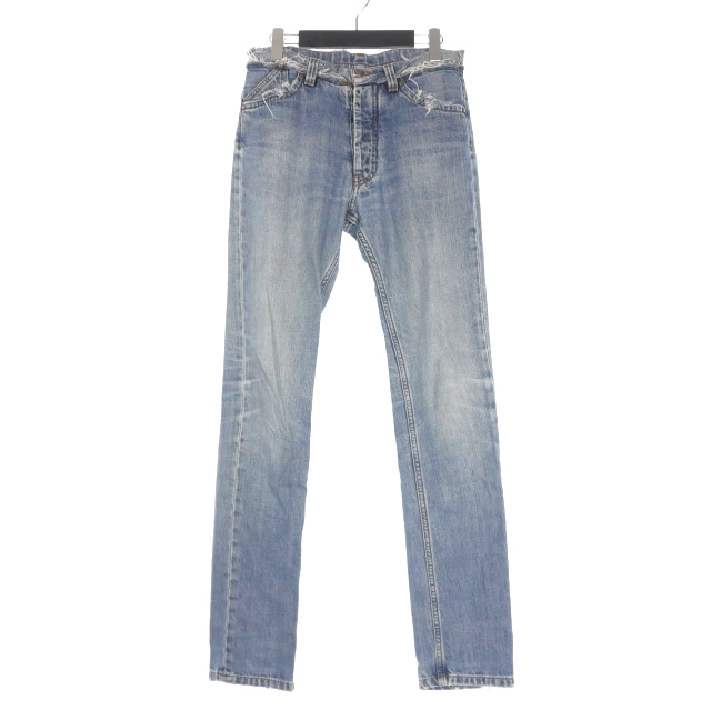 【中古】マルタンマルジェラ 10 Martin Margiela 10 14AW ダメージ加工 デニムパンツ ジーンズ 44 S50LA0062