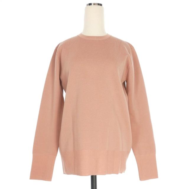 【中古】エブール ebure ミラノリブクルーネックプルオーバーウールニット セーター 長袖 ピンク 3010800713 国内正規