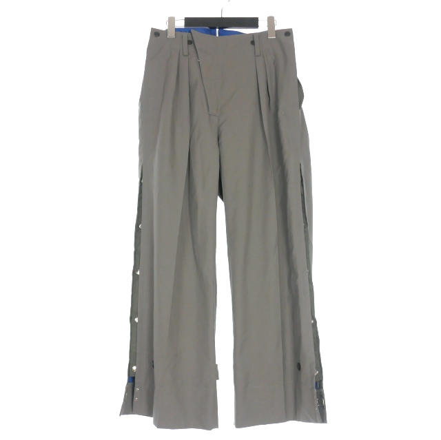【中古】タム Tamme 23AW SERGE VINCENT OVER SLACKS ワイドスラックス パンツ 1 グレー 23A0112GR メンズ