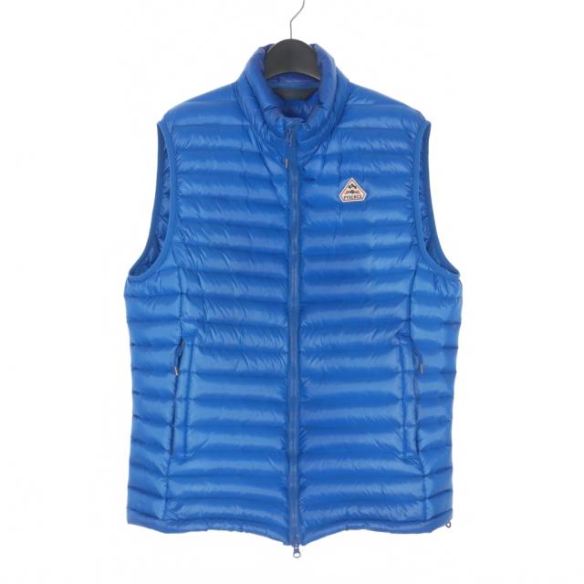 【中古】ピレネックス Pyrenex BEUCE VEST ダウンベスト ブルース 軽量 ナイロン L ブルー 青 HMS041 国内正規 メンズ
