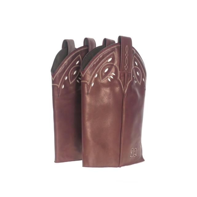 【中古】未使用品 ディースクエアード DSQUARED2 23AW Gaiters ウエスタン レッグゲーター レッグカバー UNI ボルドー