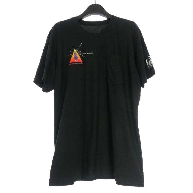 【中古】クロムハーツ CHROME HEARTS JOE FOTI 銀座店限定 クルーネック Tシャツ カットソー L ブラック 黒 国内正規
