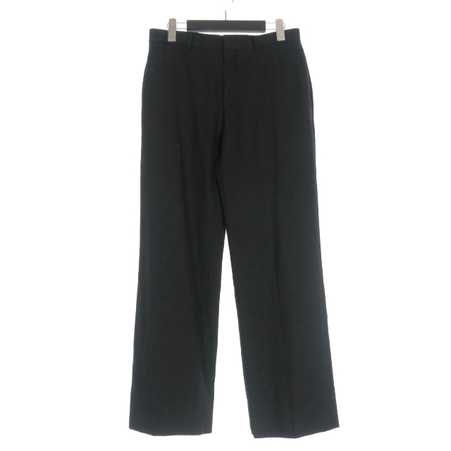 【中古】セリーヌ CELINE 23SS ウールギャバジン スラックス パンツ 46 ブラック 黒 2P194650D メンズ