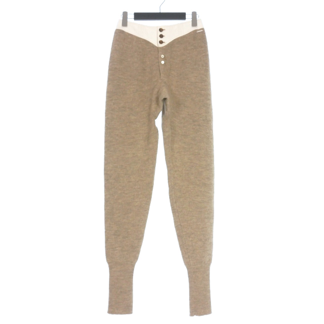 【中古】ディースクエアード DSQUARED2 23AW ウール ニットパンツ M ベージュ S71KB0556 国内正規 レディース