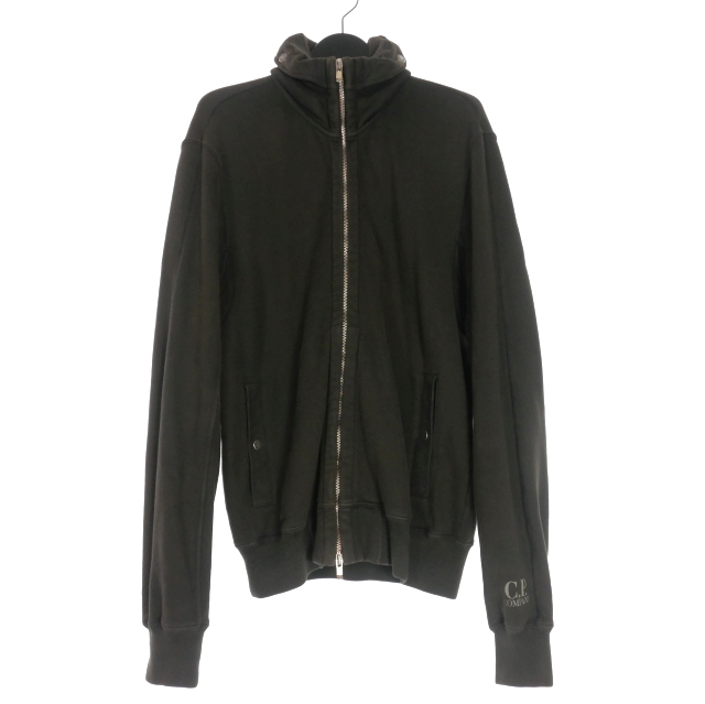 【中古】シーピーカンパニー C.P.COMPANY 00s ジップアップスウェットブルゾン ジャケット フード収納 M