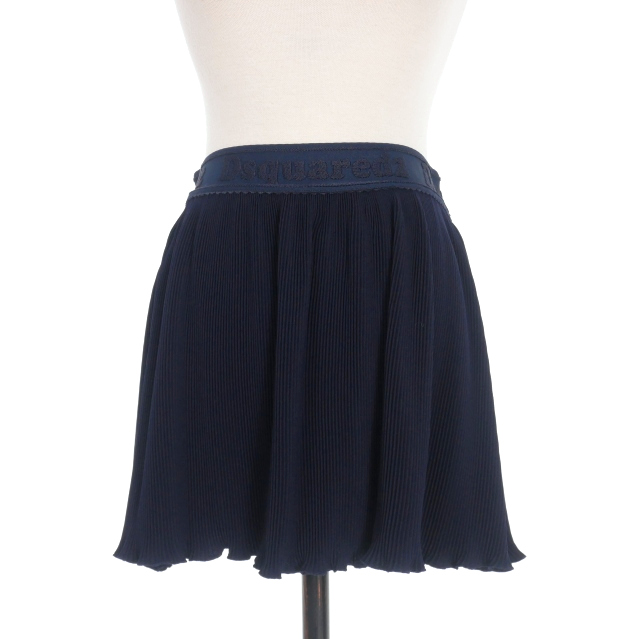 【中古】ディースクエアード DSQUARED2 23AW ラッフルミニスカート 38 ネイビー 紺 S75MA0895 国内正規 レディース