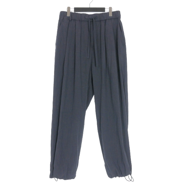 【中古】未使用品 ブランワイエム Blanc YM 25AW COTTON NYLON BROWSING PANTS イージーパンツ スラックス S