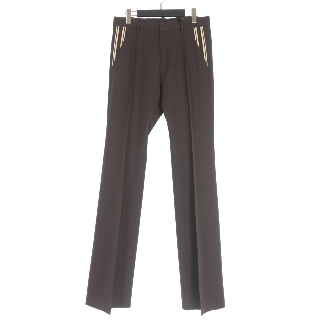 【中古】未使用品 DSQUARED2 23AW Tailored Track Pant テーラードトラックパンツ スラックス 44 ブラウン 国内正規