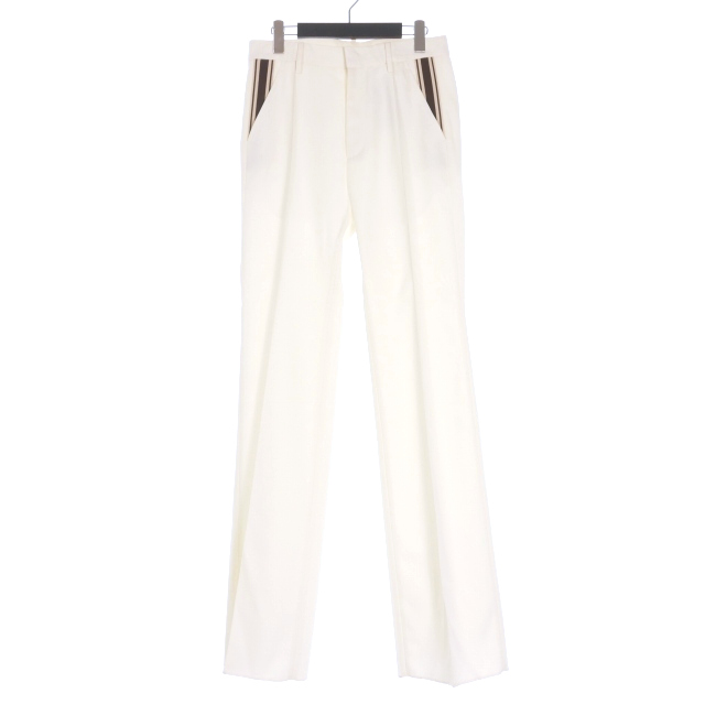 【中古】未使用品  DSQUARED2 23AW Tailored Track Pant テーラードトラックパンツ スラックス 44 ホワイト 国内正規