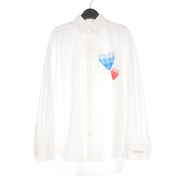 【中古】未使用品 ティーエスティーエス TSTS 25AW HEART EMOJI SHIRT ハートプリントシャツ ドレスシャツ L 25AMM0201  メンズ