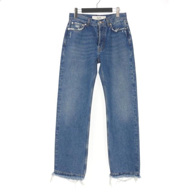【中古】未使用品 セファ 25AW Frayed Cut Jeans DARK  BLUE デニムパンツ 30in インディゴ SF-25FWM-048 メンズ