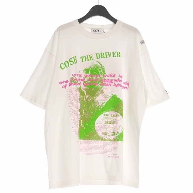 【中古】未使用品 キディル KIDILL 25AW Seditionaries T-Shirt  プリントTシャツ カットソー F ホワイト 白 KL1023 メンズ