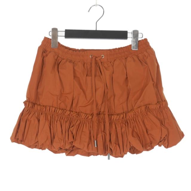 【中古】ディースクエアード DSQUARED2 23AW フリル ミニスカート キャメル 38 S75MA0886 国内正規 レディース