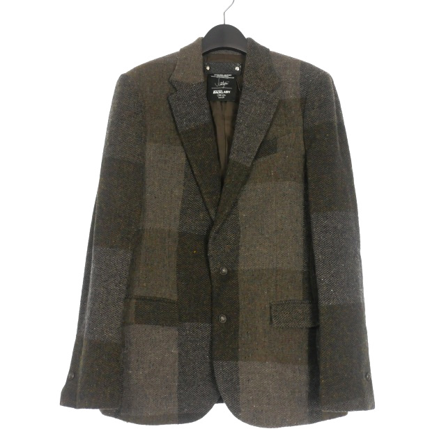 【中古】イサムカタヤマバックラッシュ ISAMU KATAYAMA BACKLASH THE LINE ウール テーラードジャケット ブレザー L