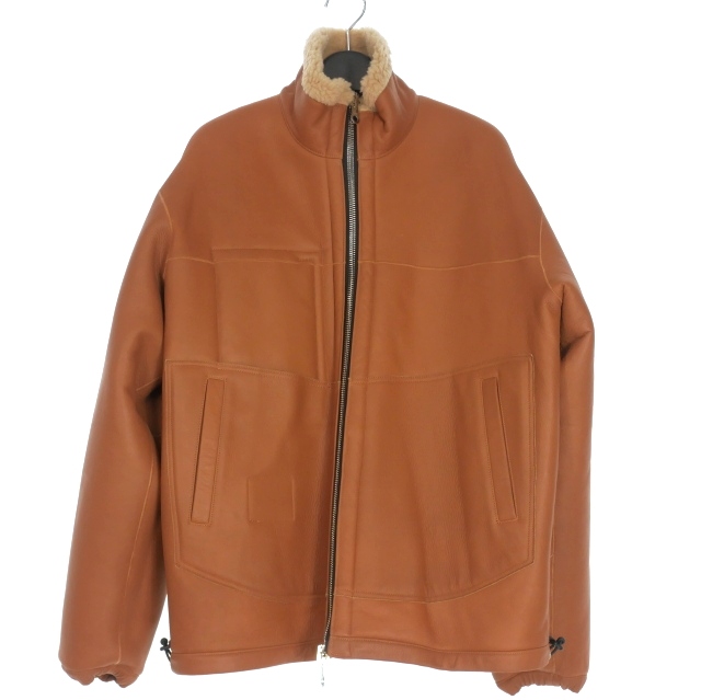 【中古】イサムカタヤマバックラッシュ ISAMU KATAYAMA BACKLASH スペインムートン リバーシブル ボアジャケット M キャメル