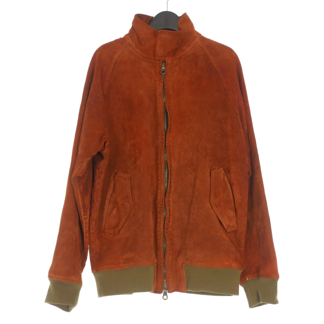 【中古】イサムカタヤマバックラッシュ ISAMU KATAYAMA BACKLASH JPカーフスエードシロ鞣し レザージャケット L キャメル