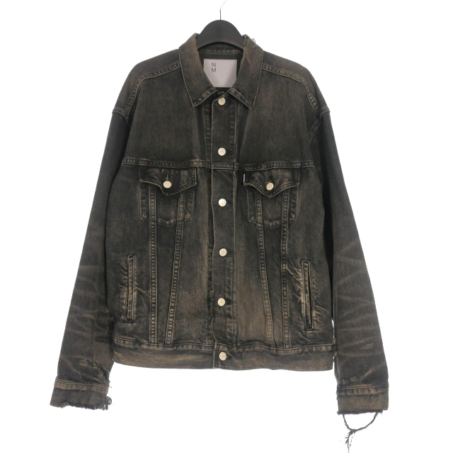 【中古】ジュンヤワタナベマン× ニューマニュアル New Manual 綿デニム製品加工  ダメージ加工 デニムジャケット
