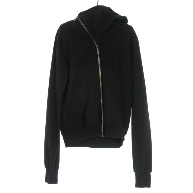 【中古】ダークシャドウ DRKSHDW Rick Owens 25SS Mountain Hoodie ジップアップパーカー フーディ 長袖 S ブラック