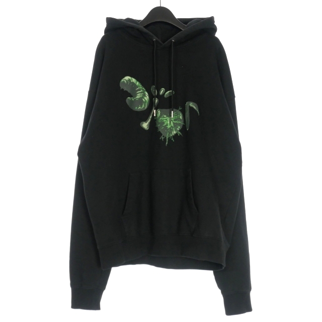 【中古】ディオール Dior × Cactus Jack プルオーバーパーカー フーディ 長袖 XL ブラック 黒 283J678B0531 国内正規