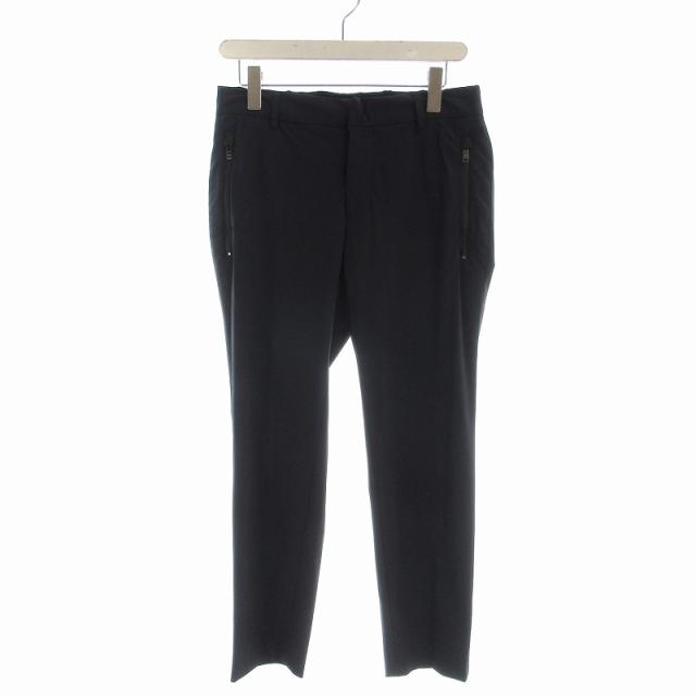 【中古】ピーティートリノ PT TORINO スラックスパンツ テーパード ナイロン 46 紺 ネイビー COVS3JZ40KLT /EE