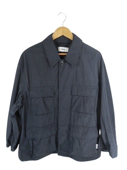 【中古】ユニフォームアウトドアスタンダード ジャケット ジャングルファティーグ ナイロン 無地 ネイビー M メンズ