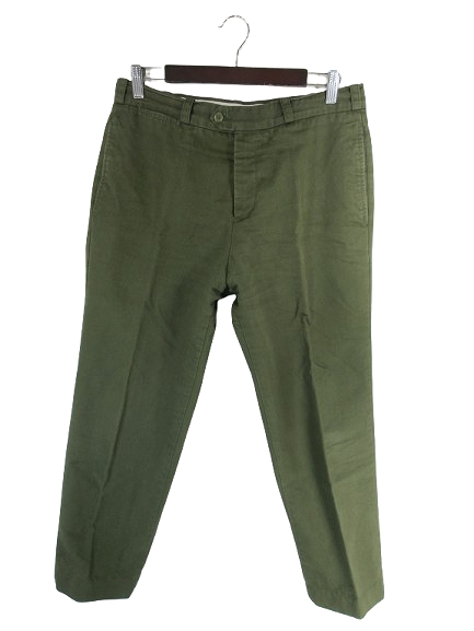 【中古】ピーティートリノ PT TORINO THE WRITER パンツ スラックス ストレート ボタンフライ 無地 カーキ サイズ32