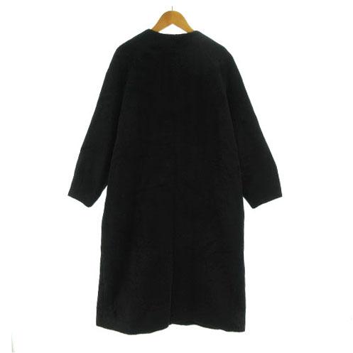 中古】ロイスクレヨン Lois CRAYON コート ノーカラー ロング ウール混