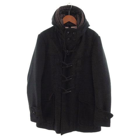 【中古】チャットシーウィン ChatCwin コート  ダッフルコート トグルボタン留め ウール混 グレー系 48 メンズ