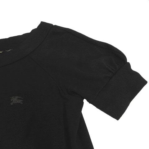 中古】BURBERRY BLUE LABEL ワンピース ボートネック ロゴ刺繍 半袖