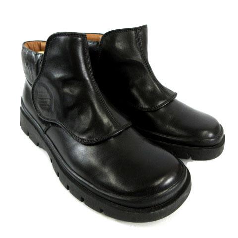 【中古】セルジオロッシ Sergio rossi ブーツ ショートブーツ レザー ブラック 黒 7.5 メンズ