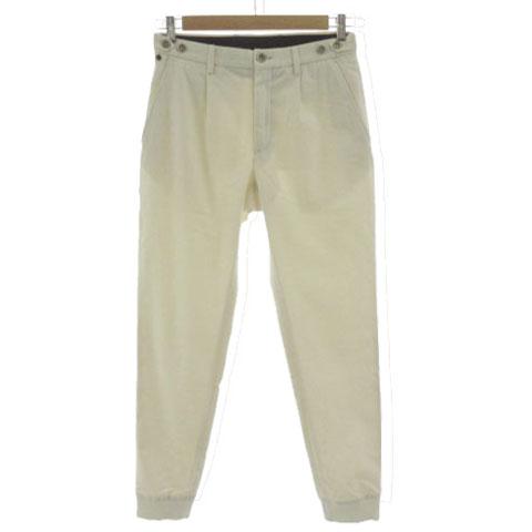 【中古】ジーティーアー GTA パンツ GIORGINO ジョガーパンツ JO7SO6-R ウエストゴム ストレッチ 起毛 アイボリー 46