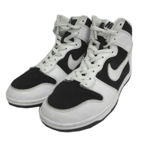 【中古】ナイキ NIKE DUNK HIGH BY YOU ダンクハイ バイユー DJ7023-991 スニーカー ホワイト 白 ブラック 黒 28