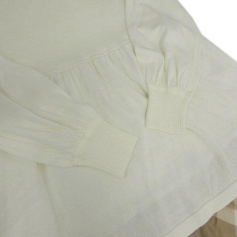 中古】ブルーレーベルクレストブリッジ ニット チュニック丈 裾フレア