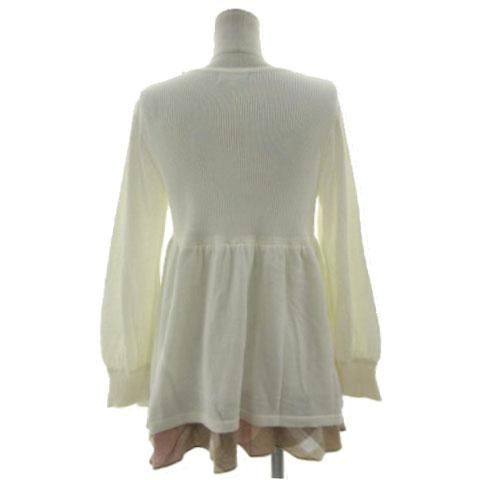 ブルーレーベルクレストブリッジ チュニックニット 38 中古】ブルー