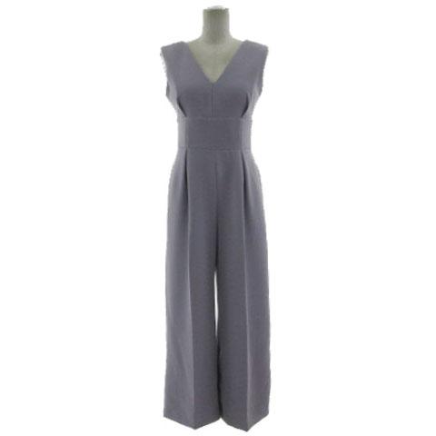 【中古】未使用品 ラグナムーン LADYVネックパンツドレス 032040302301-01 Water-Repellent サロペット ラベンダー S