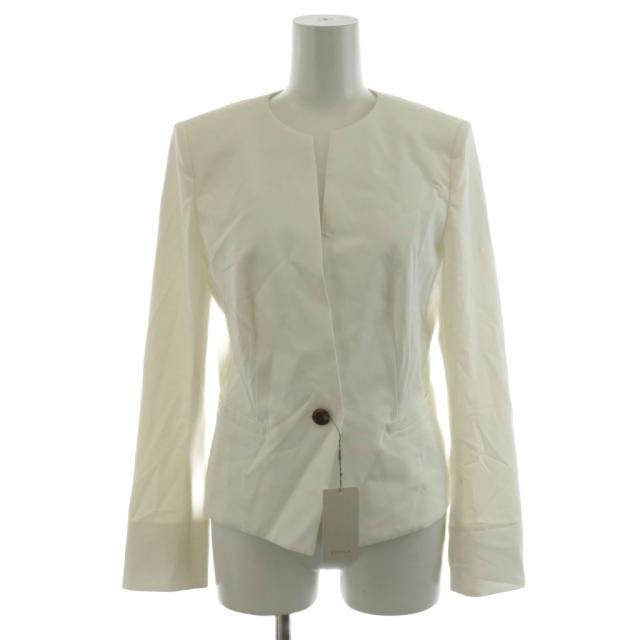 【中古】エポカ EPOCA 2020SS 24 TWENTY FOUR JACKET Cool ノーカラージャケット シングル 40 白